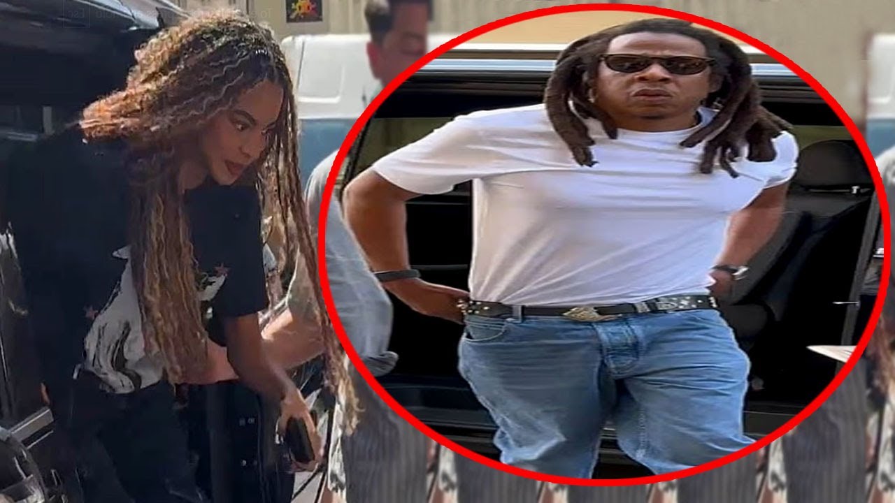 Blue Ivy and her father Jay-Z arrive in Paris as she looks exactly like ...