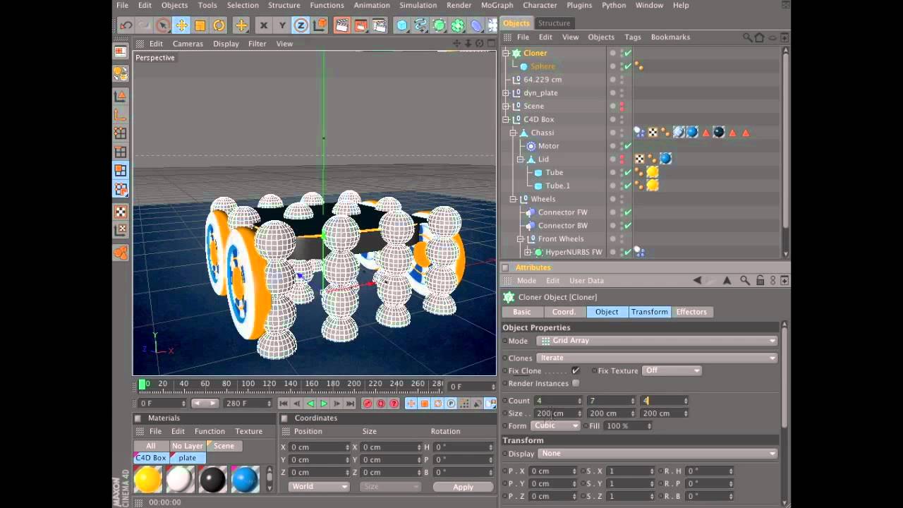 Create an animation using dynamics in Cinema 4D (2 of 6) - YouTube