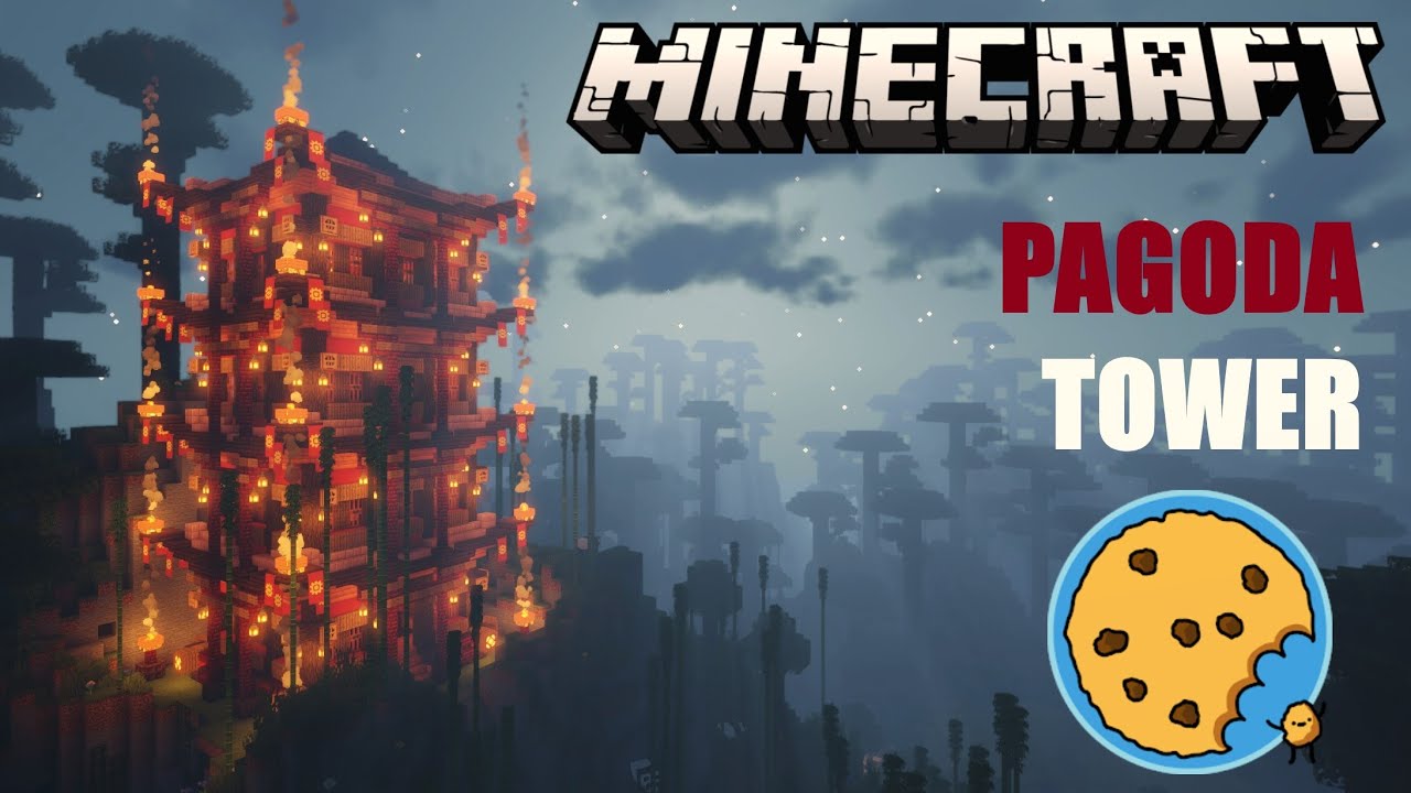 MINECRAFT : Japanese Pagoda Tower [Timelapse] - YouTube