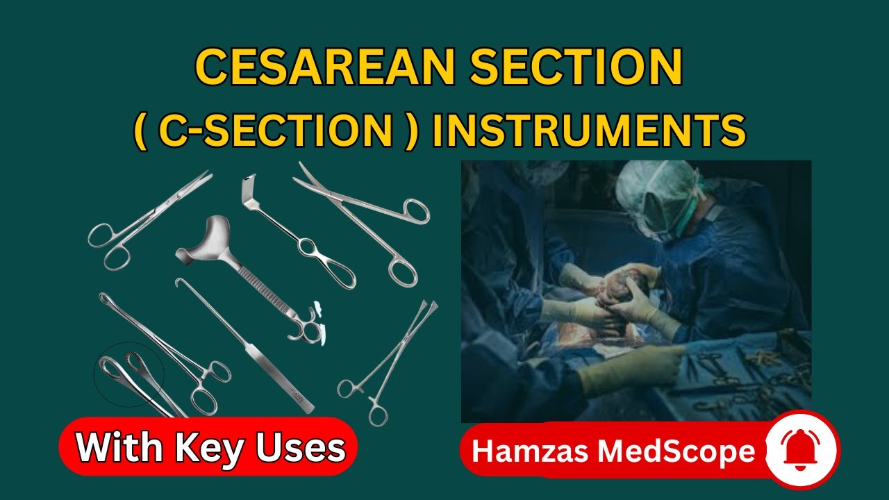 Cesarean Section instruments | C Section Set | Names & Uses | #obgyn # ...