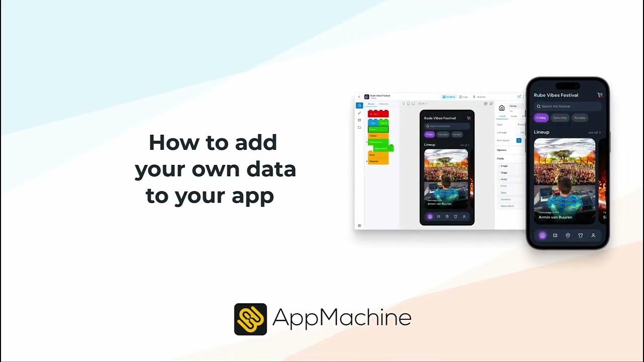 How do I add data to my AppMachine app - YouTube