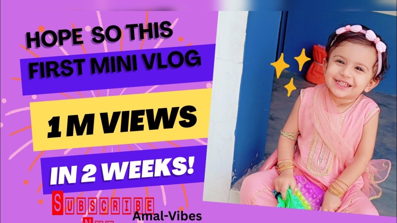 First Vlog Magic Amal’s Hand Flower Art & Sweet Moments#littleamal ...