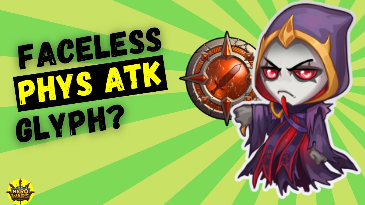 Should You Level Faceless Physical Attack Glyph? | Hero Wars - YouTube