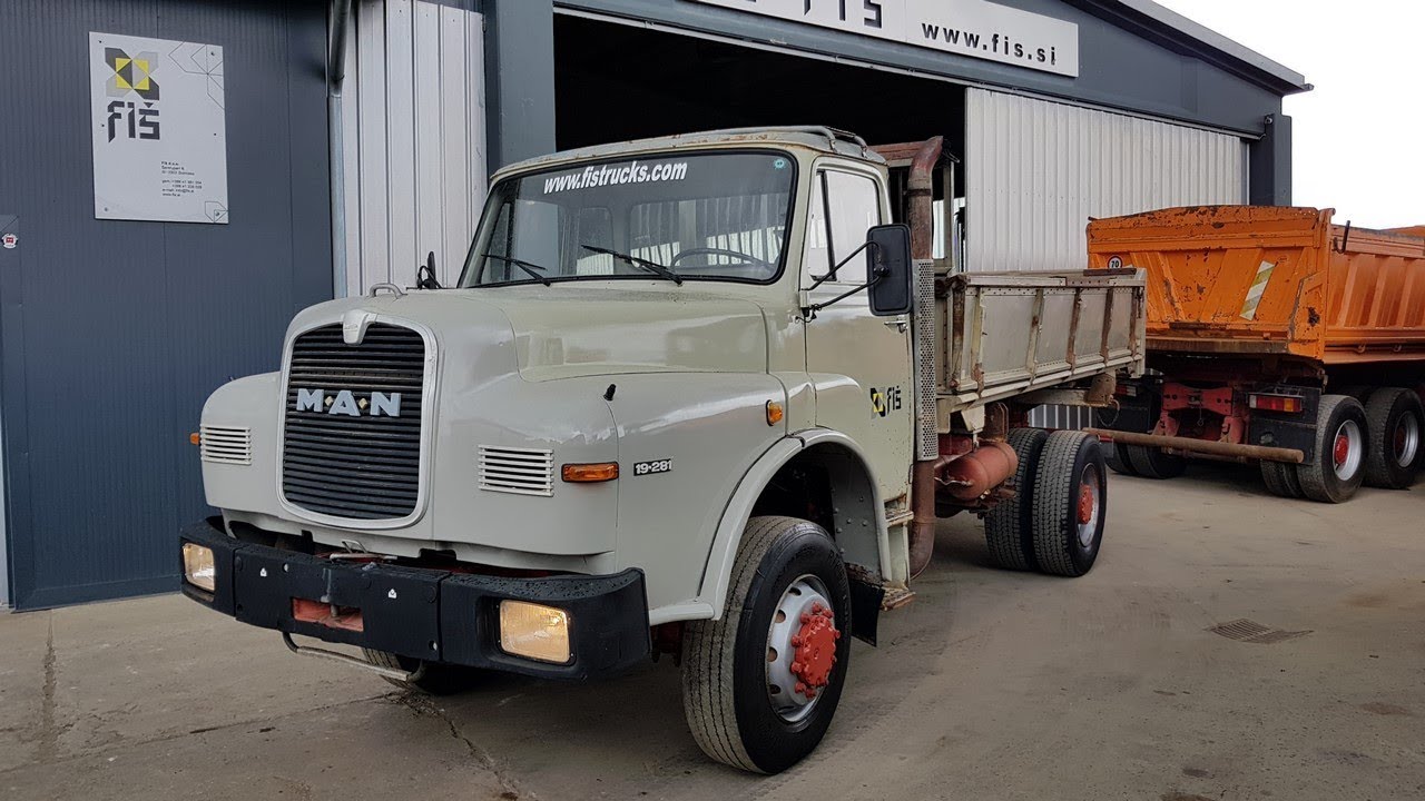 TRUCK MAN 19.281 4X4 TIPPER FIŠ TRUCKS & MACHINERY SLOVENIA - YouTube