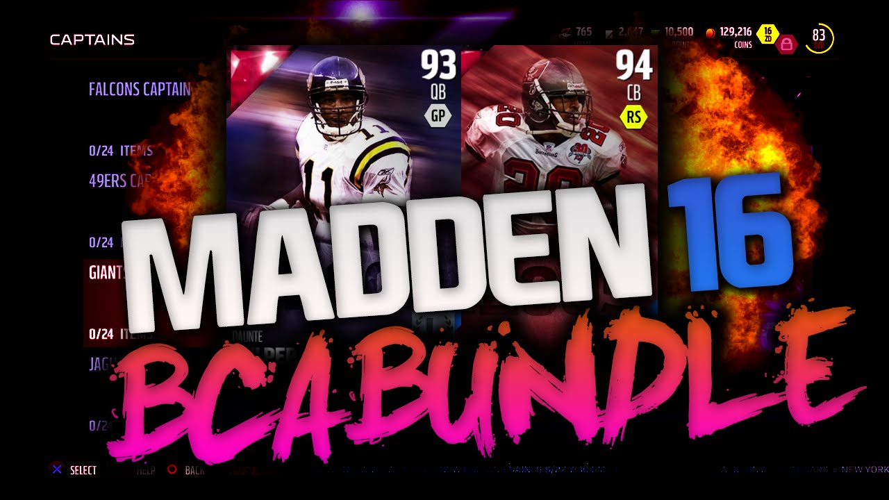 BCA BUNDLE PACK OPENING! LEGENDS DAUNTE CULPEPPER! | MADDEN 16 ULTIMATE ...