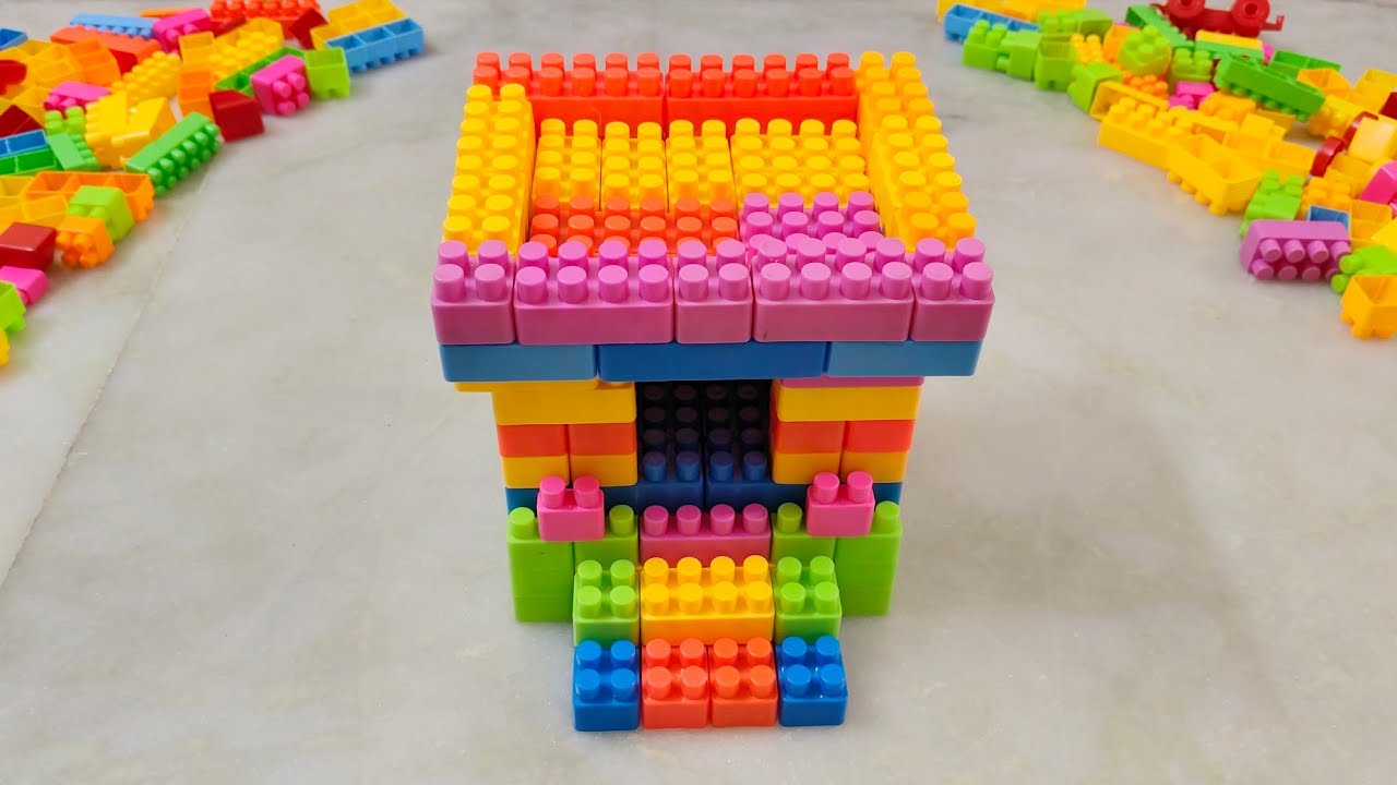 Satisfying DIY House ASMR /Building Blocks/block game /lego building ...