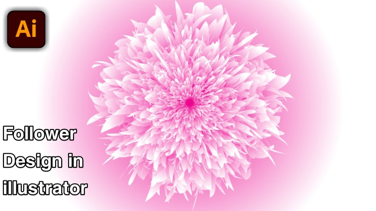 How to make a flower design in illustrator /how to creat a flower ...