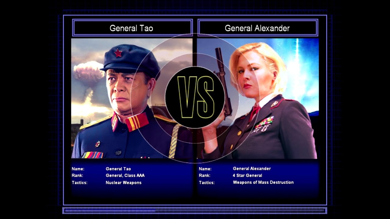 Command & Conquer General Zero Hour Challenge General Tao VS General ...