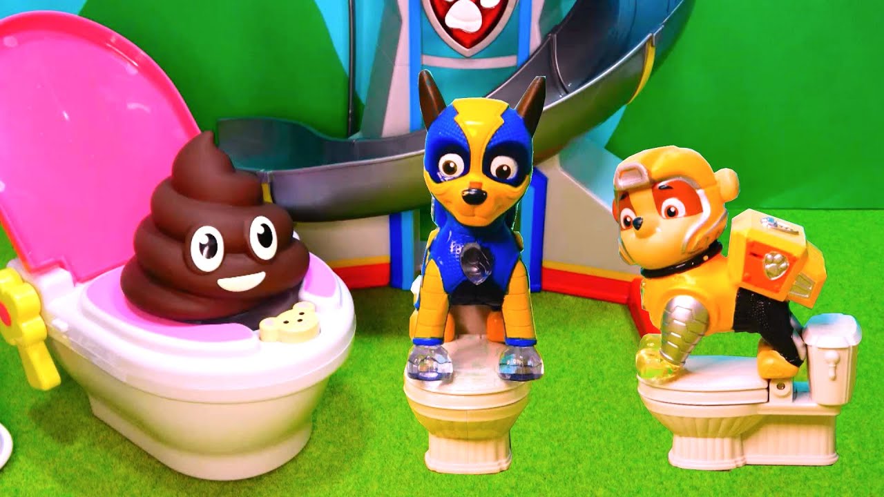 PAW Patrol パウパトロール (#644) パウパトロールたちと といれ にいこう！Let's go to the bathroom ...