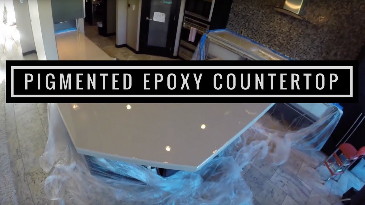Pigmented Epoxy Countertop Coating using Leggari Products - YouTube