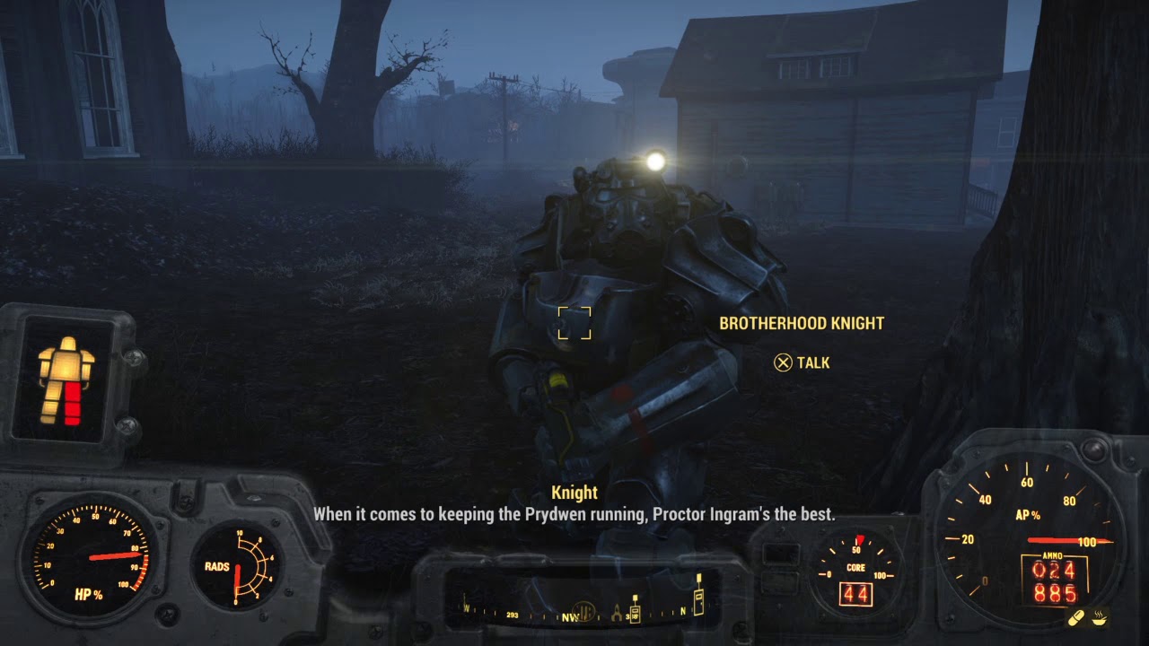 BOS Knight "When it comes to keeping the Prydwen running, Proctor ...