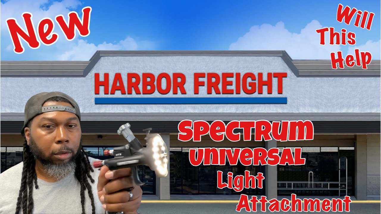 REVIEWING the SPECTRUM UNIVERSAL SPRAY GUN LIGHT ATTACHMENT by Harbor ...