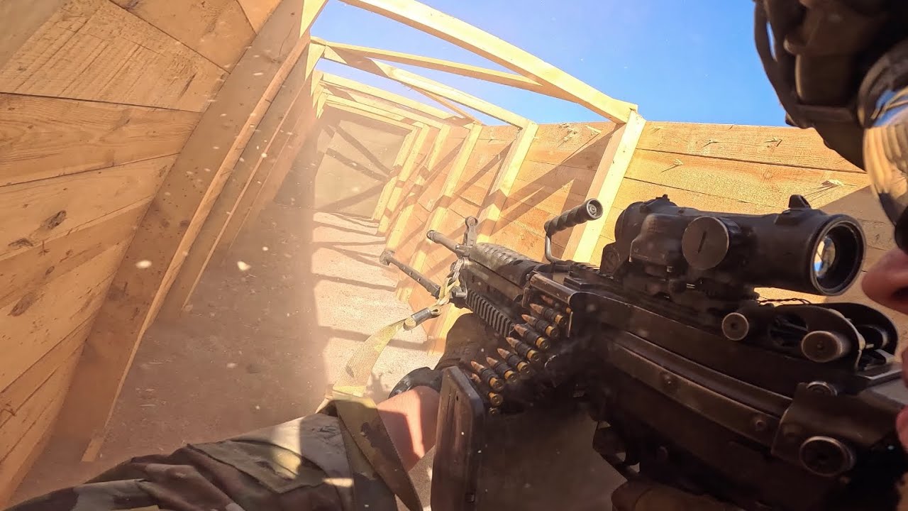CLEARING TRENCH WITH MACHINE GUN (GRENADE THROW FAIL) - YouTube