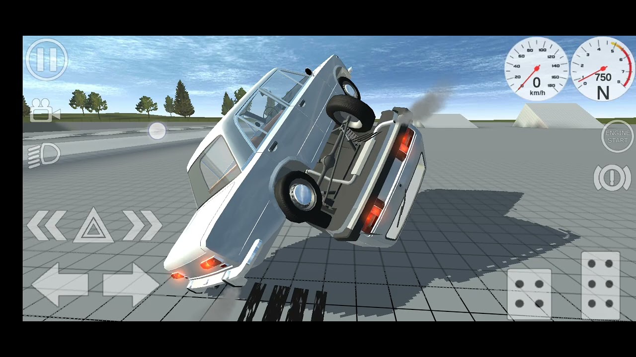 Simple Car Crash Physics Simulator Jump Crashes 11 - YouTube