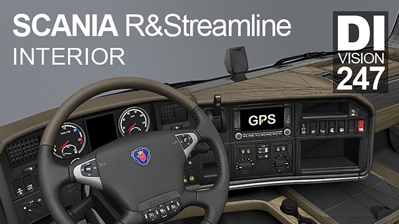ETS 2 Mod | Interior for Scania R & Streamline 2009 [ETS2 v1.36] - YouTube