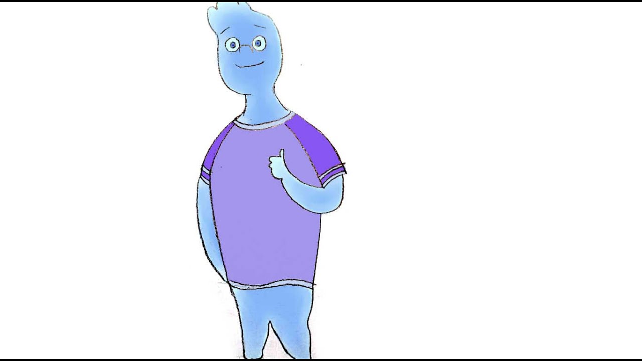 How to draw Wade Elemental || Easy drawing - YouTube