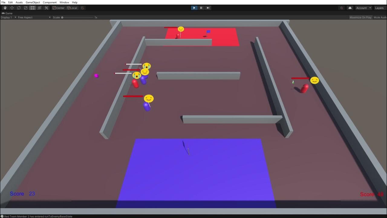 C# Unity AI State Machine CaptureTheFlag Demo - YouTube