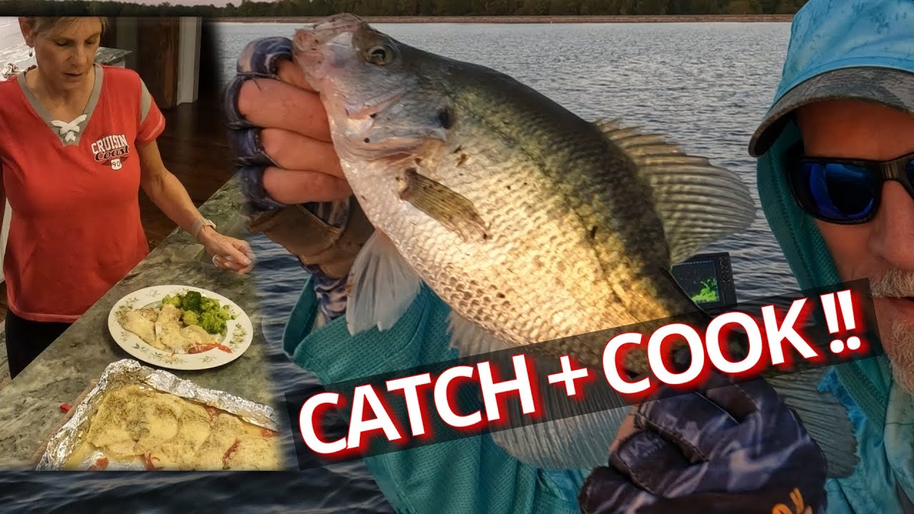 Baked Crappie!! Catch & Cook!! - YouTube