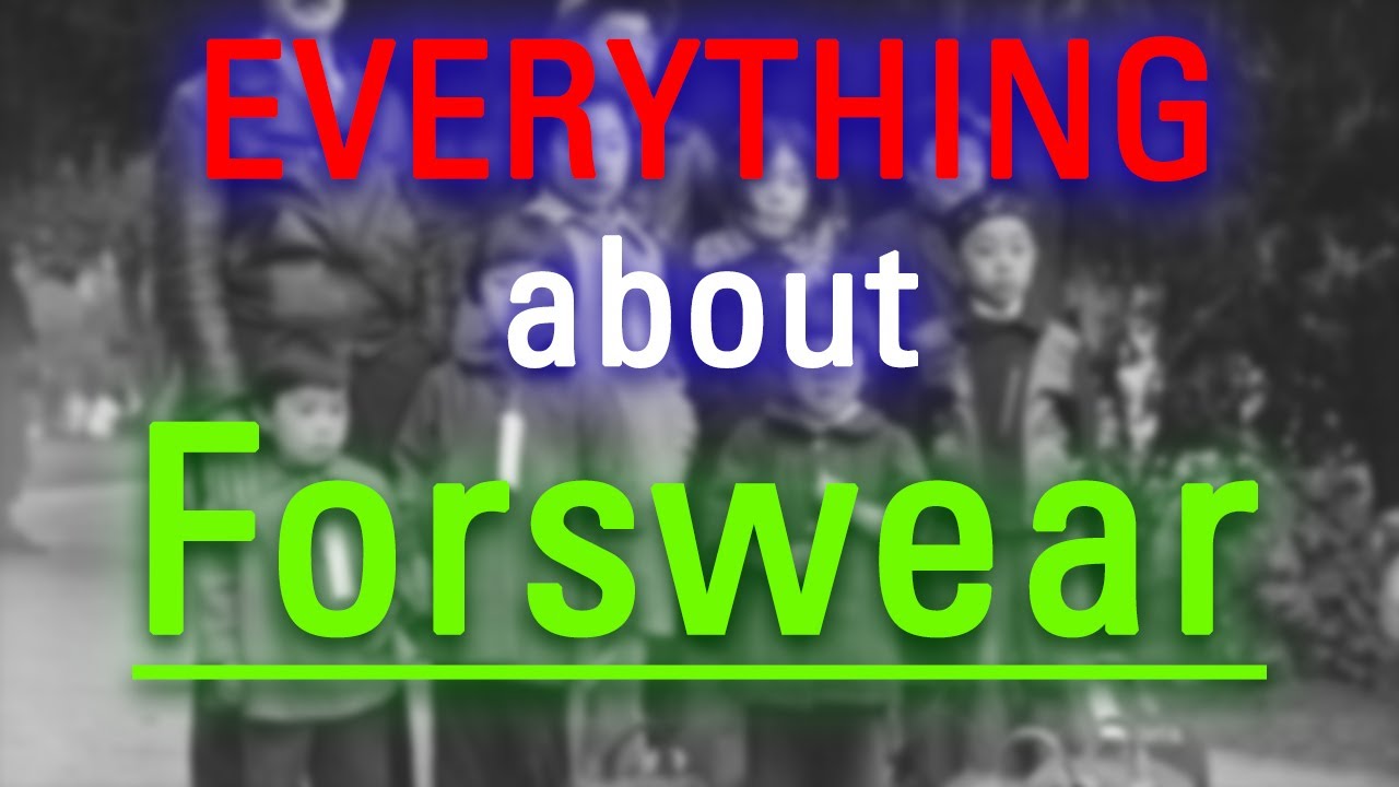 How to Say Forswear in English? | What is Forswear? | How Does Forswear ...