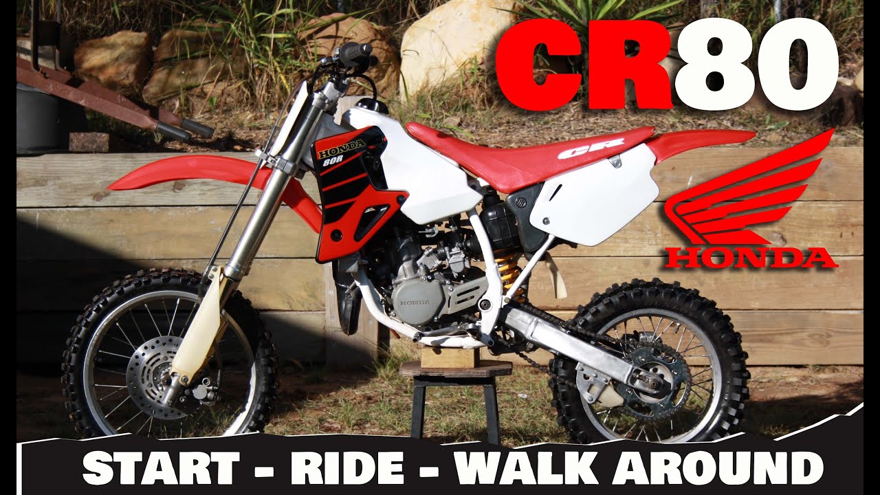 CR80 start - ride - walk around - YouTube
