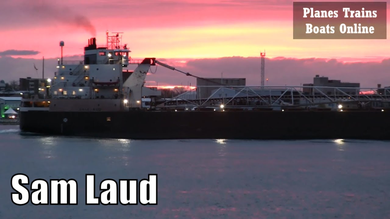 1975 Sam Laud - 634ft / 193m - Bulk Carrier Cargo Ship In The Great ...