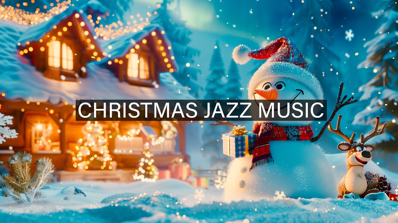 Christmas Ambience Snow ️ Relaxing Christmas Background Jazz ...