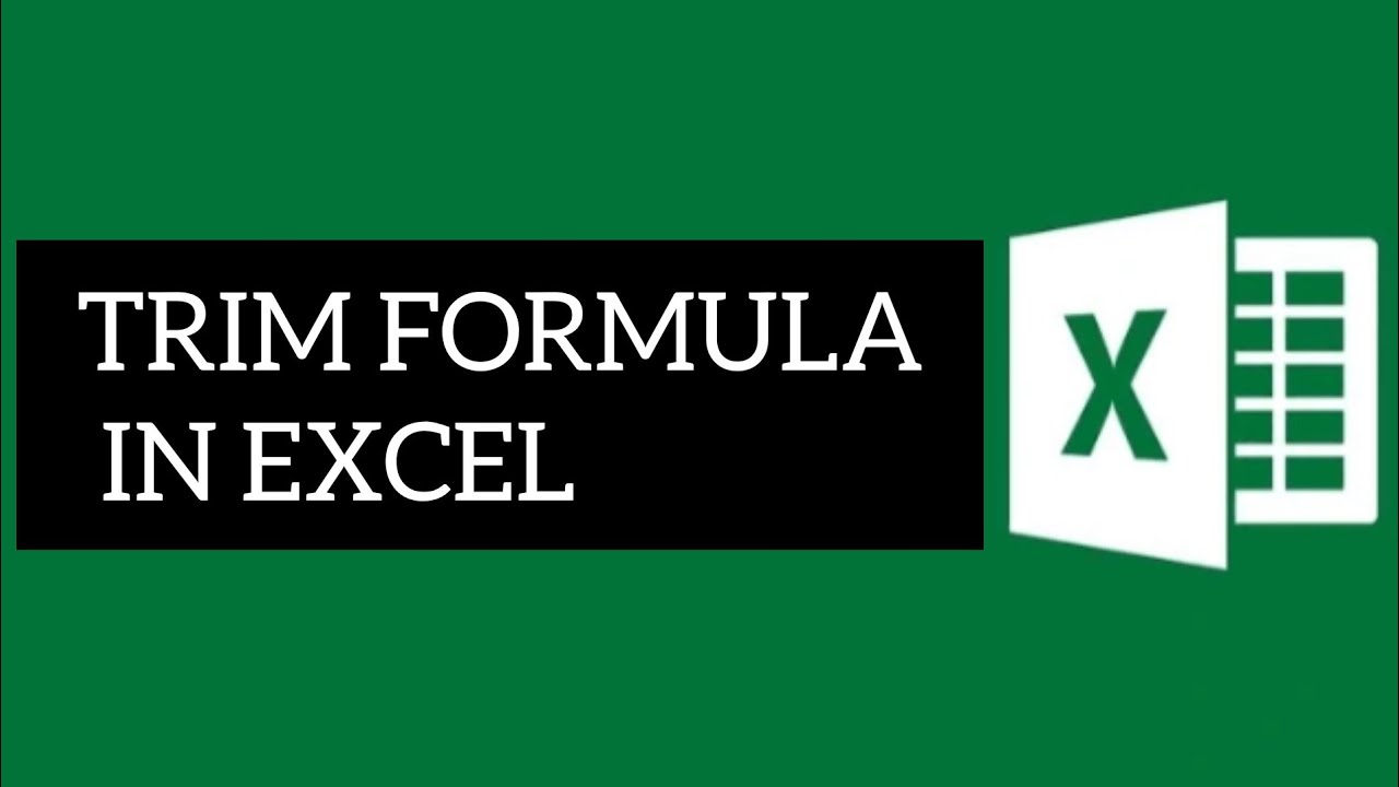 TRIM Formula In Excel YouTube trim-formula-in-excel-youtube