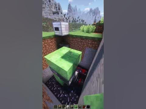 Minecraft: Working 2x2 Elevator! #shorts - YouTube