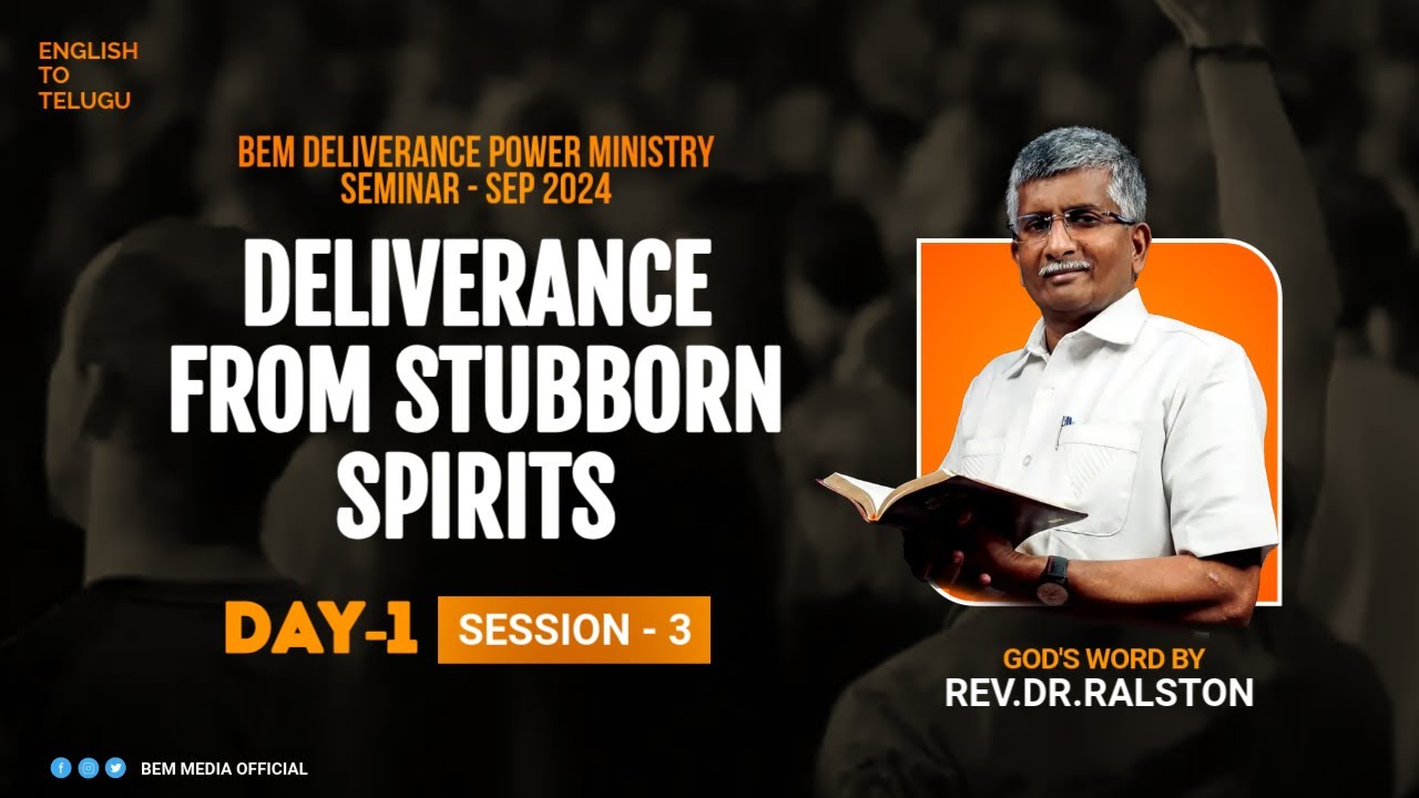 🔴🅻🅸🆅🅴 DELIVERANCE FROM STUBBORN SPIRITS | 23.09.24 | REV.DR.RALSTON ...