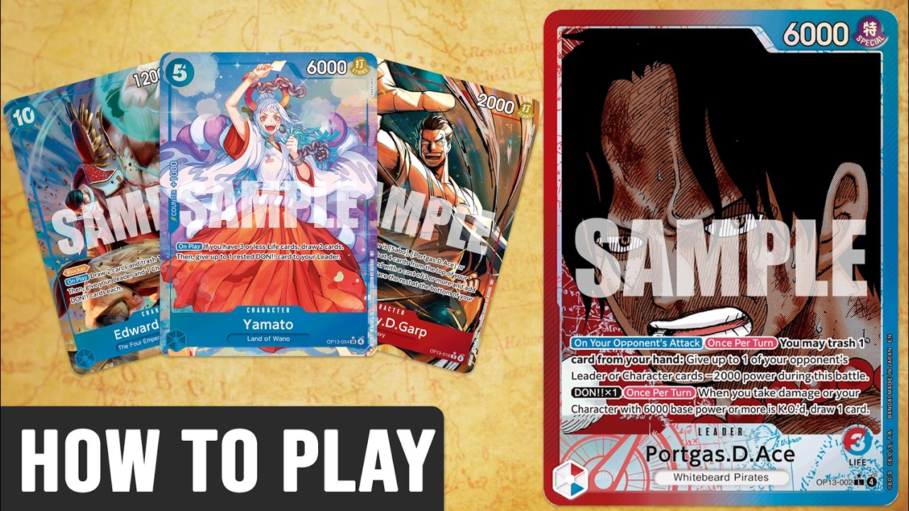 How To Play Red Blue Ace - One Piece TCG - YouTube