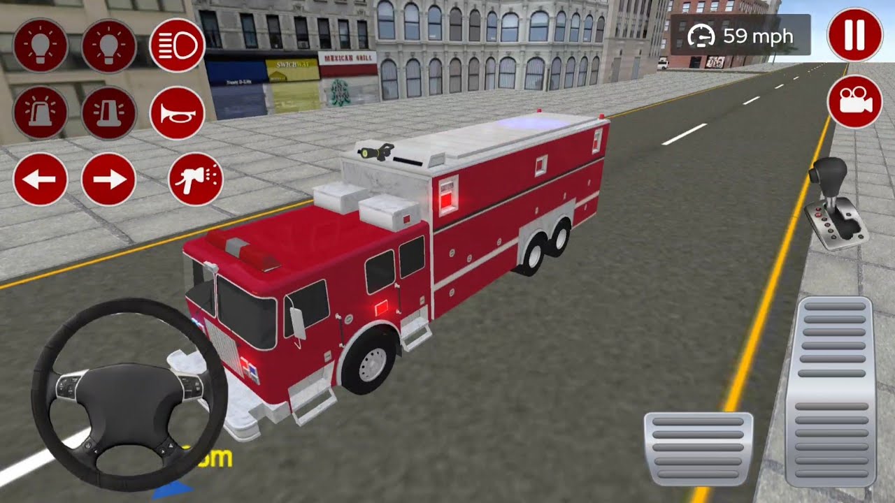 Chinook helicopter crash and building fire rescue - real fire truck ...