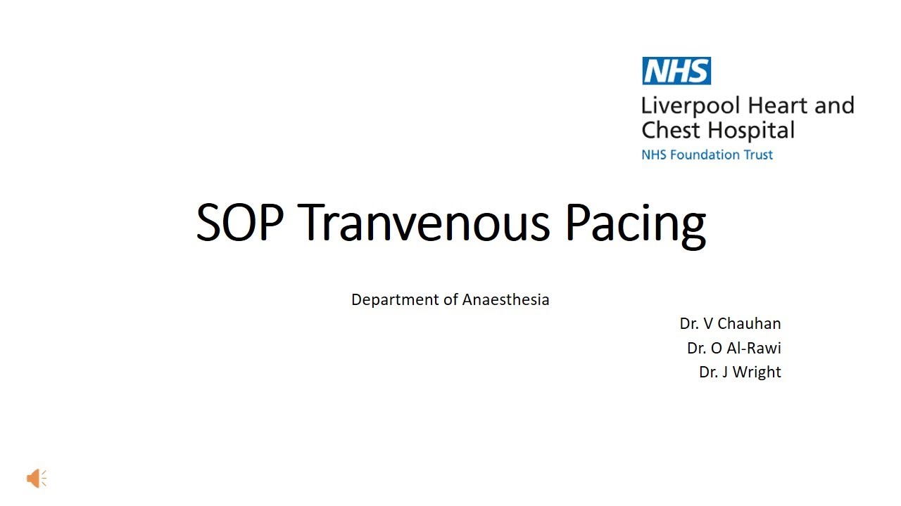 Transvenous Pacing wire insertion for Anaesthetists - YouTube