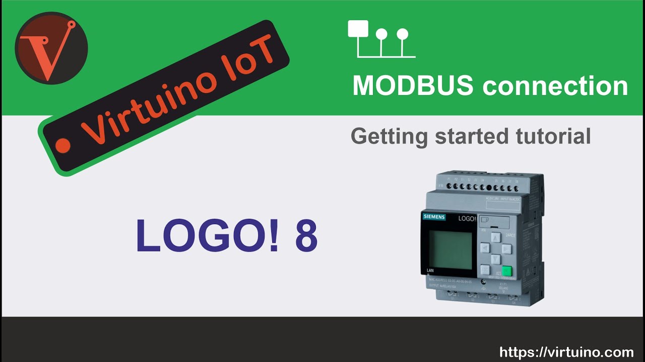 Virtuino Iot Logo 8 Modbus Connection Youtube