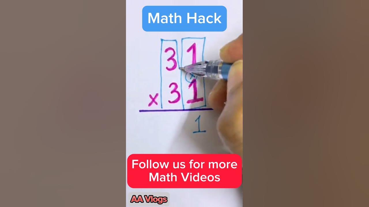 Math Hack #tutorialvideo #mathhack #viralvideo #fypシ゚viral #everyone #multiplicationhack - YouTube