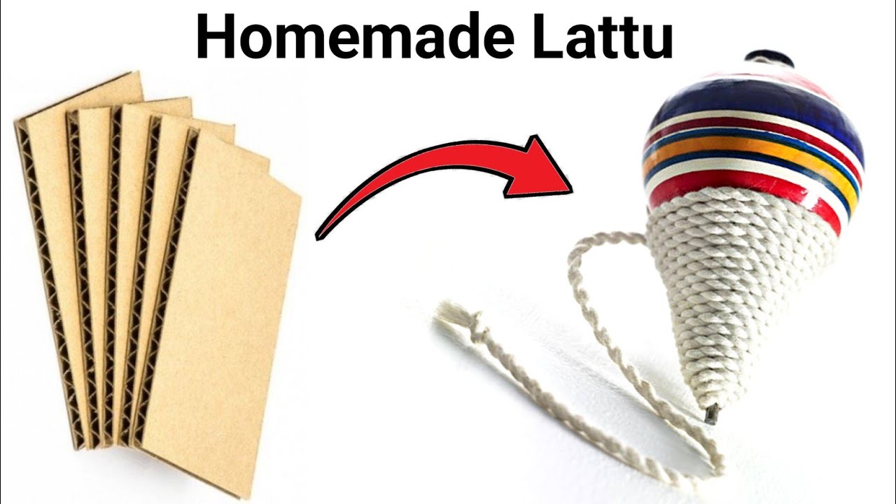 How to make Spinning top/how to make lattu/spinning top - YouTube