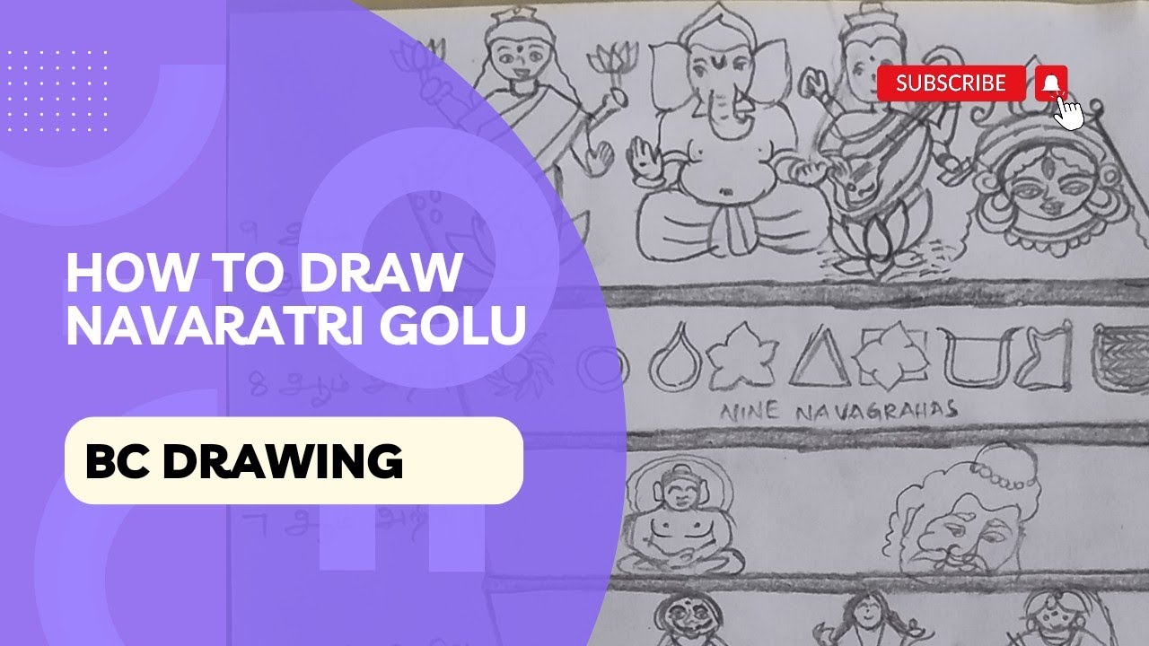 How to draw navaratri golu 📝#drawing #viral #navarathri #howtodraw ...