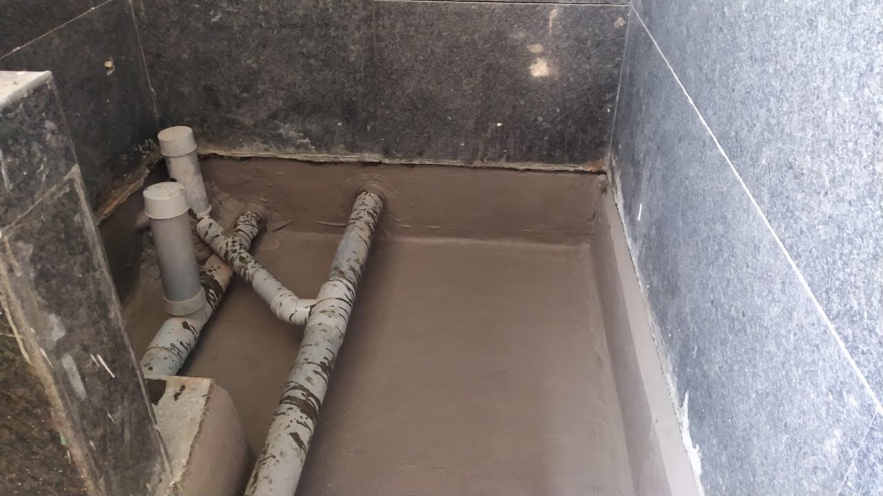 Toilet Floor Waterproofing I Bathroom Waterproofing I Bathroom Sunk ...