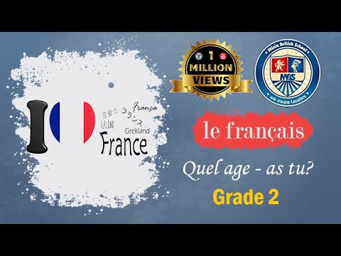 le français - Quel age - as tu? - gr 2 - YouTube