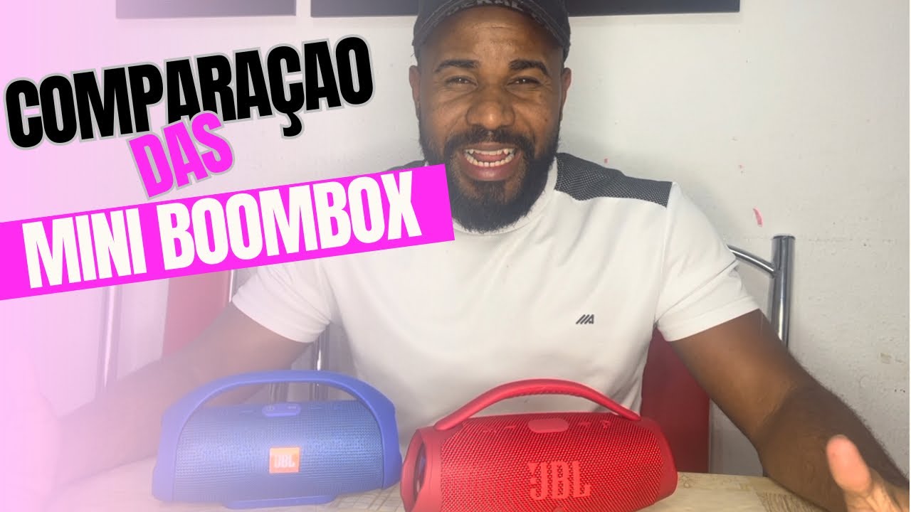 COMPARAÇÃO DAS BOOMBOX MINI 1 e 3 NO DETALHE DAS RÉPLICAS - YouTube