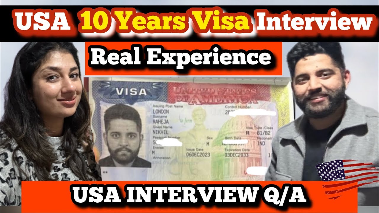 USA VISA interview Questions/Answers || He cleared interview in 10 ...