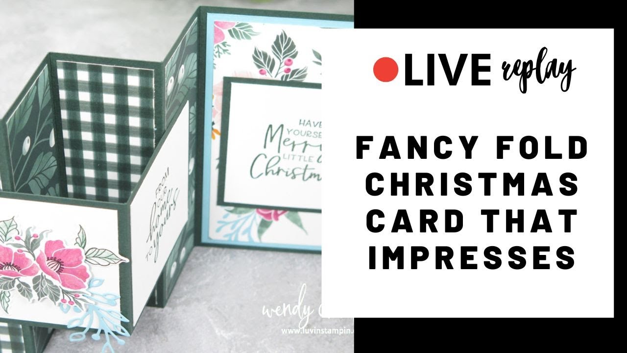 A Fancy Fold Christmas Card That Impresses YouTube a-fancy-fold-christmas-card-that-impresses-youtube