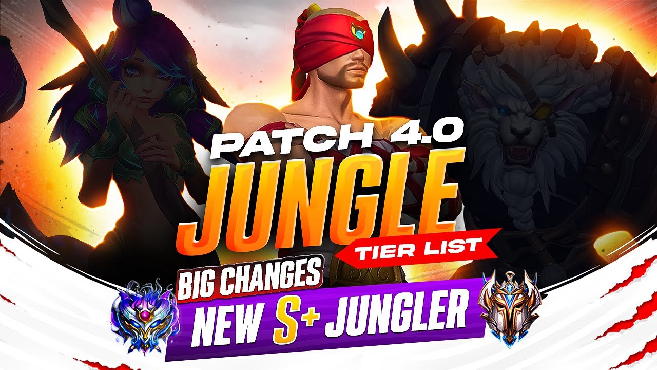 WILD RIFT BEST JUNGLE SOLO QUEUE TIERLIST | Patch 4.0 - YouTube