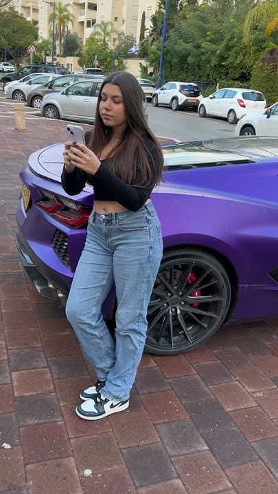 Girl Supercar Prank Car Corvette C8 Funny Ferrari Foryou Mycar