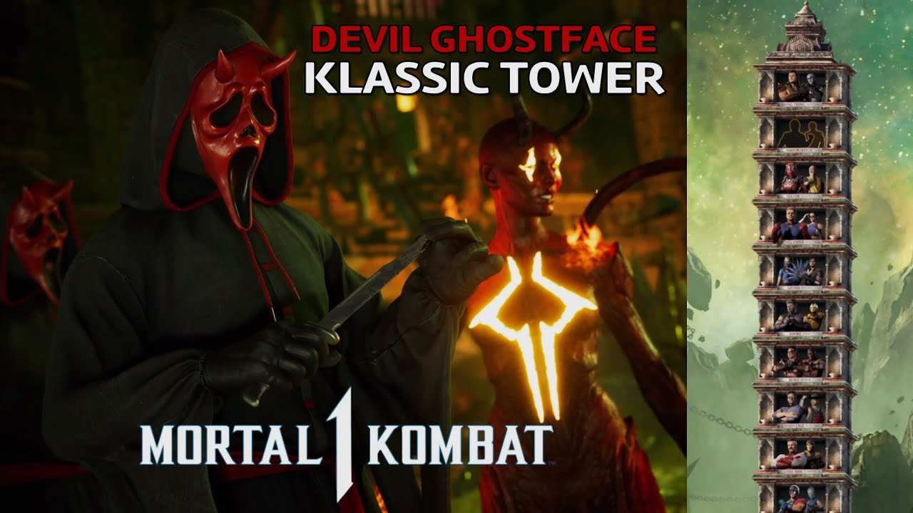 MK1 - *Devil Ghostface* (Sareena Kameo) Klassic Tower Gameplay + Ending ...
