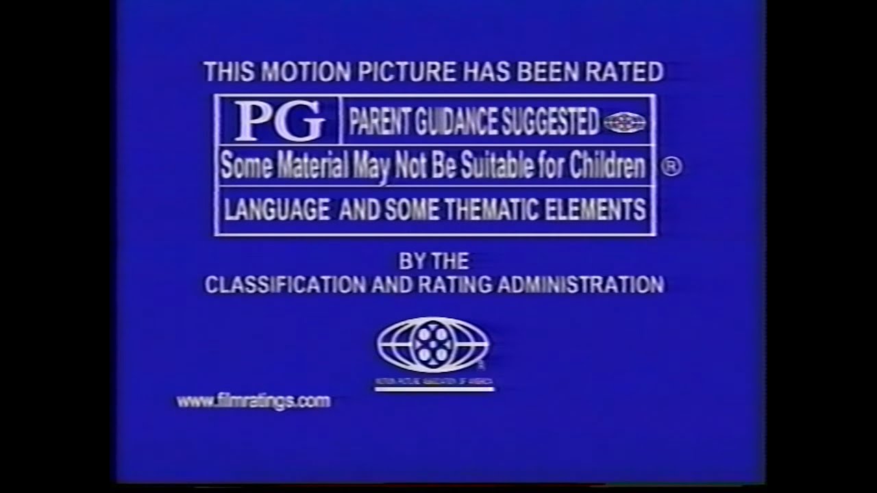 20th Century Fox Home Ent./Format Screen/MPAA Rating Screen (PG)/20th ...