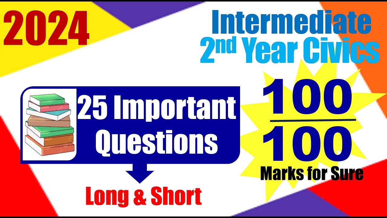 Inter 2024 Inter Civics 2nd Year important questions - YouTube