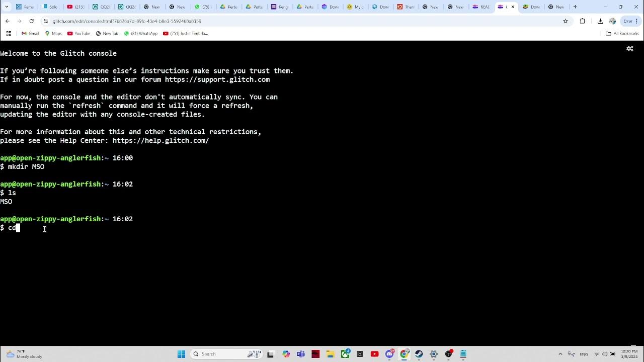Implementasi 4 Sintaks Command Prompt Linux untuk tugas mata kuliah MSO - YouTube