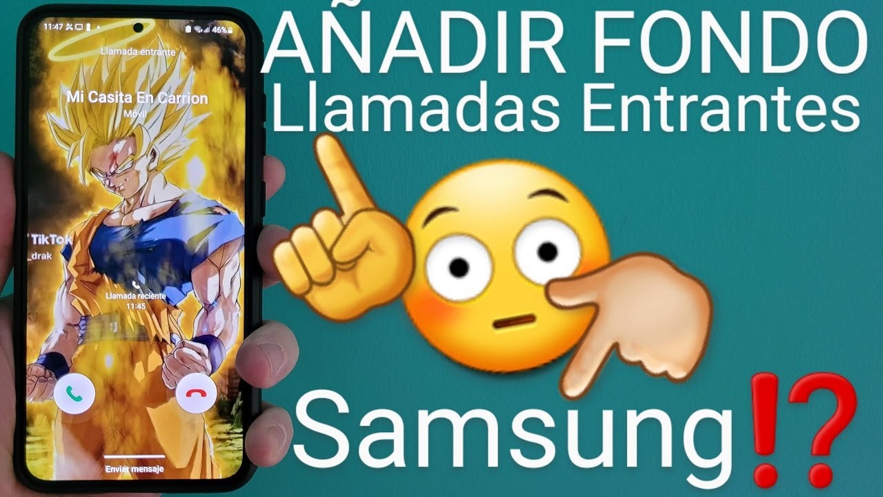 📱📞 Como PONER un FONDO de PANTALLA a una LLAMADA ENTRANTE en SAMSUNG ...
