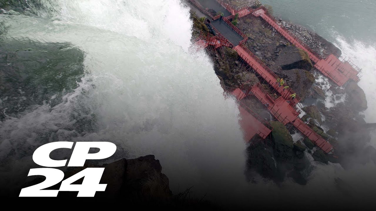 Mother and son fall into Niagara Gorge - YouTube