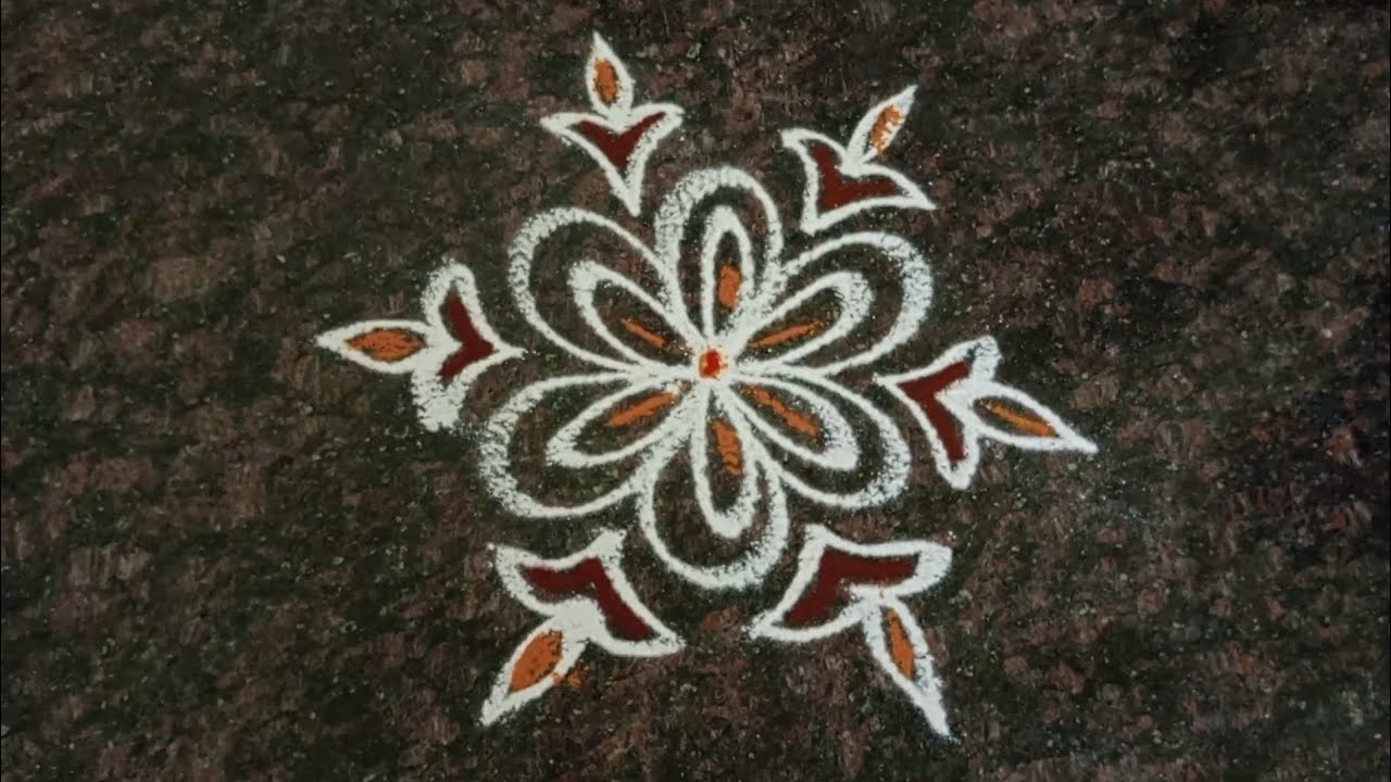 Annai kolam/ Easy kolam/ Simple kolam for beginners/ daily kolam/ kolam ...